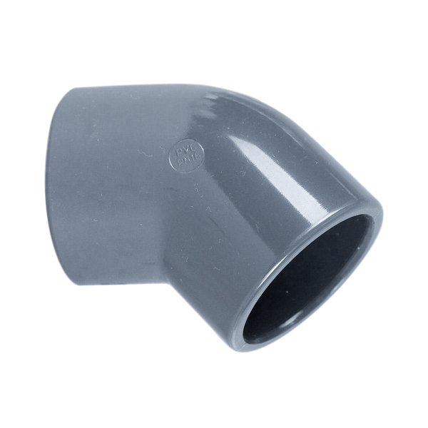 Coude pvc 45°